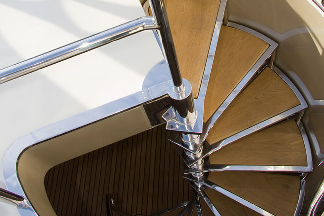 Are Spiral Boat Stairs Right for Your Space? | Stainless Outfitters Inc.